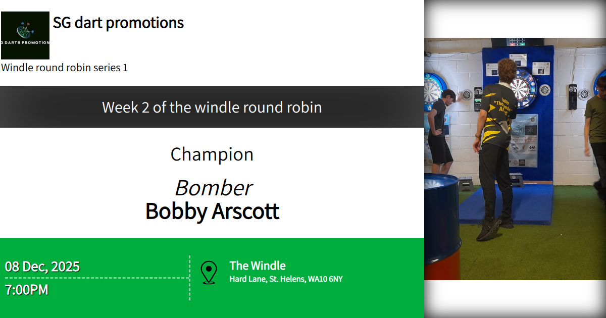 Week 2 of the windle round robin