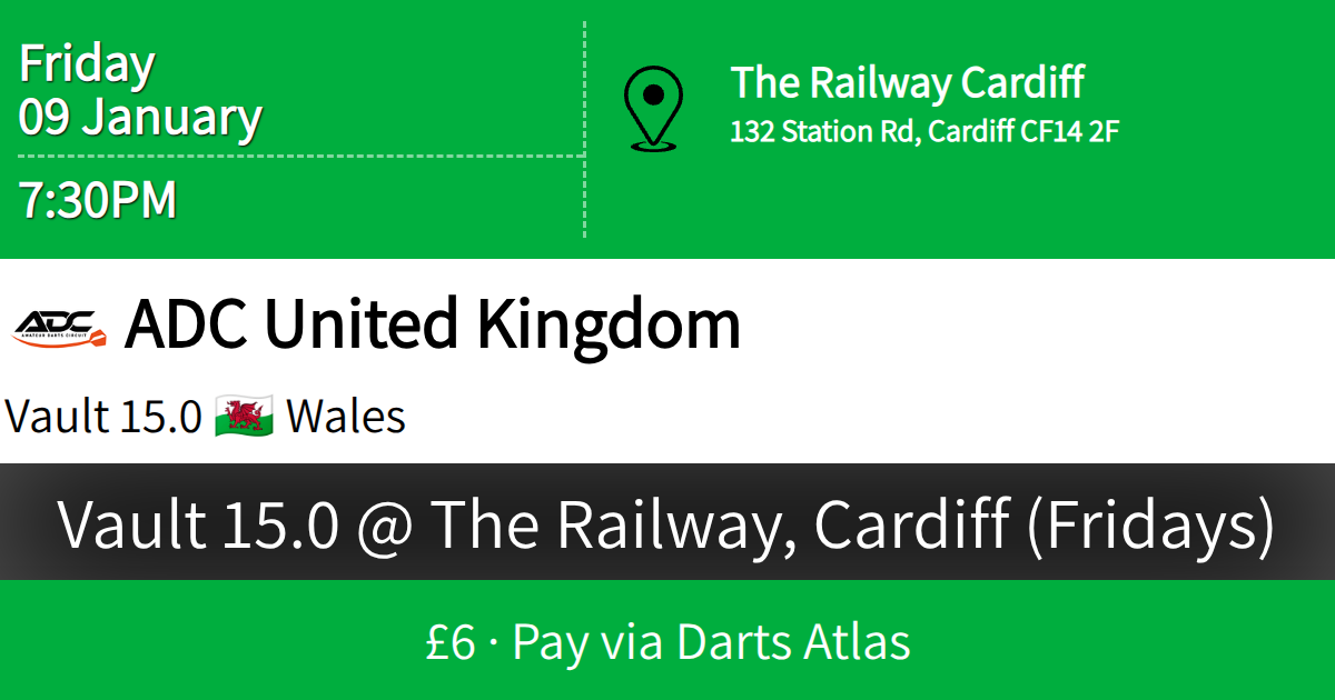 Vault 15.0 @ The Railway, Cardiff (Fridays)