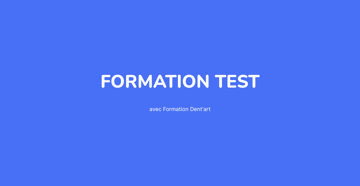 FORMATION TEST