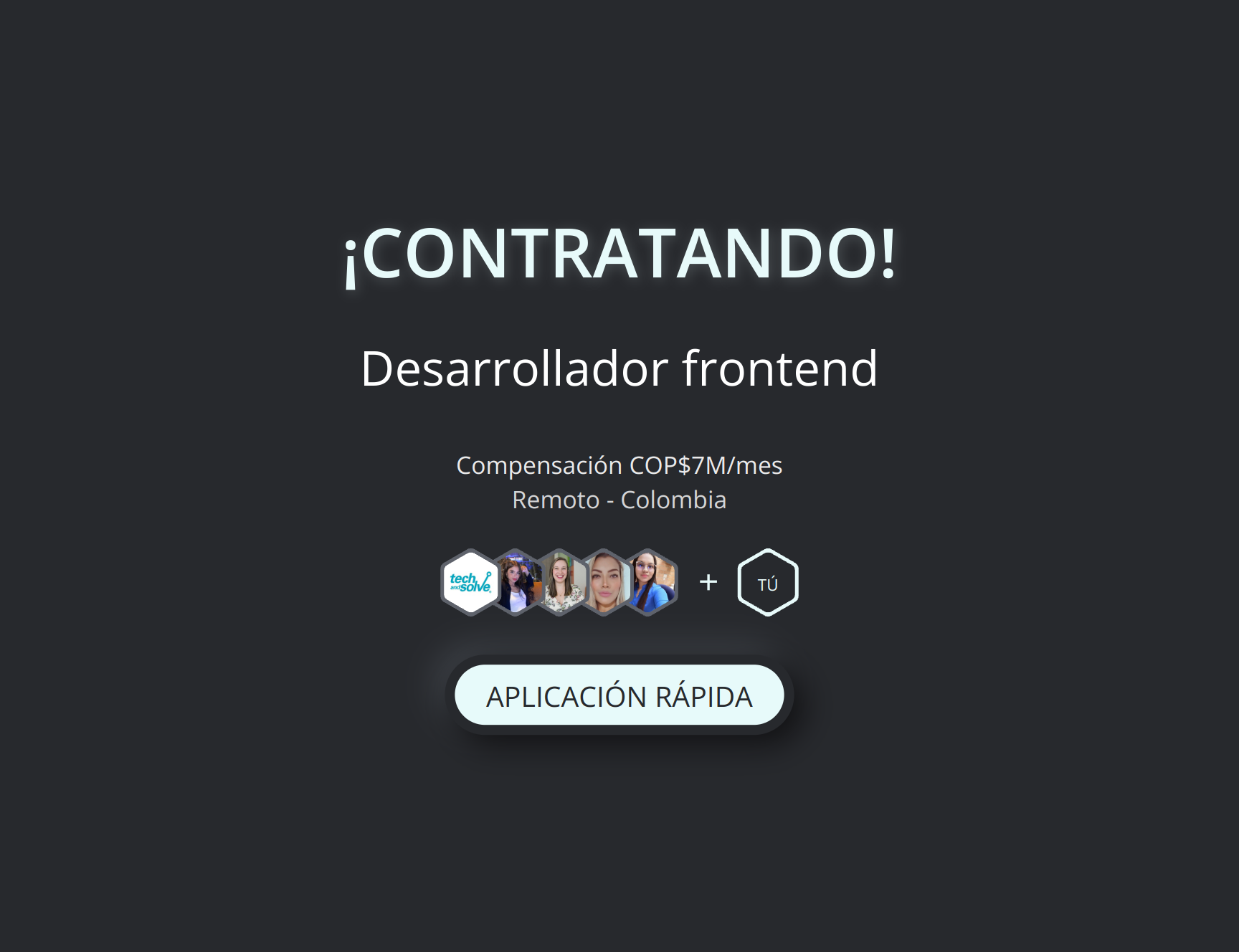 Desarrollador frontend en Tech And Solve | Torre Desarrollador frontend en Tech And Solve | Torre