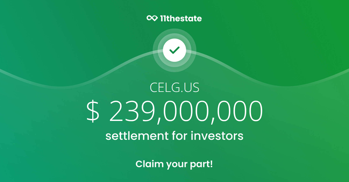 Celgene ($CELG) $239M Investor Settlement