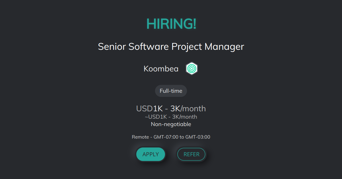 Senior Software Project Manager at Koombea | Torre