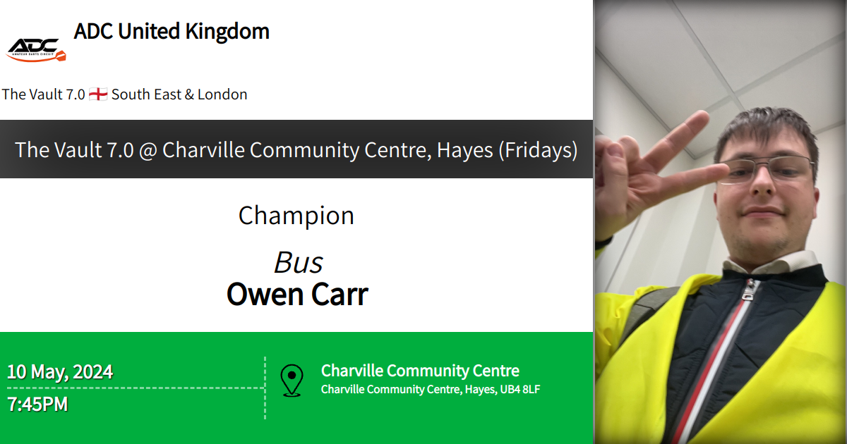 The Vault 7.0 @ Charville Community Centre, Hayes (Fridays)