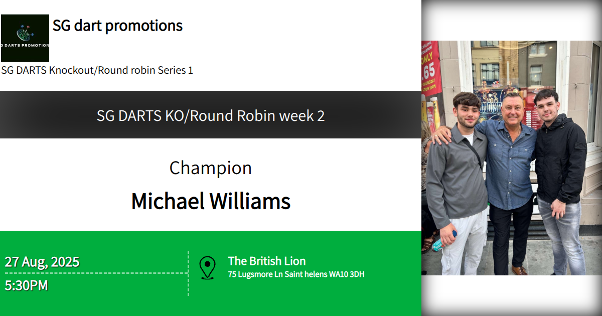 SG DARTS KO/Round Robin week 2