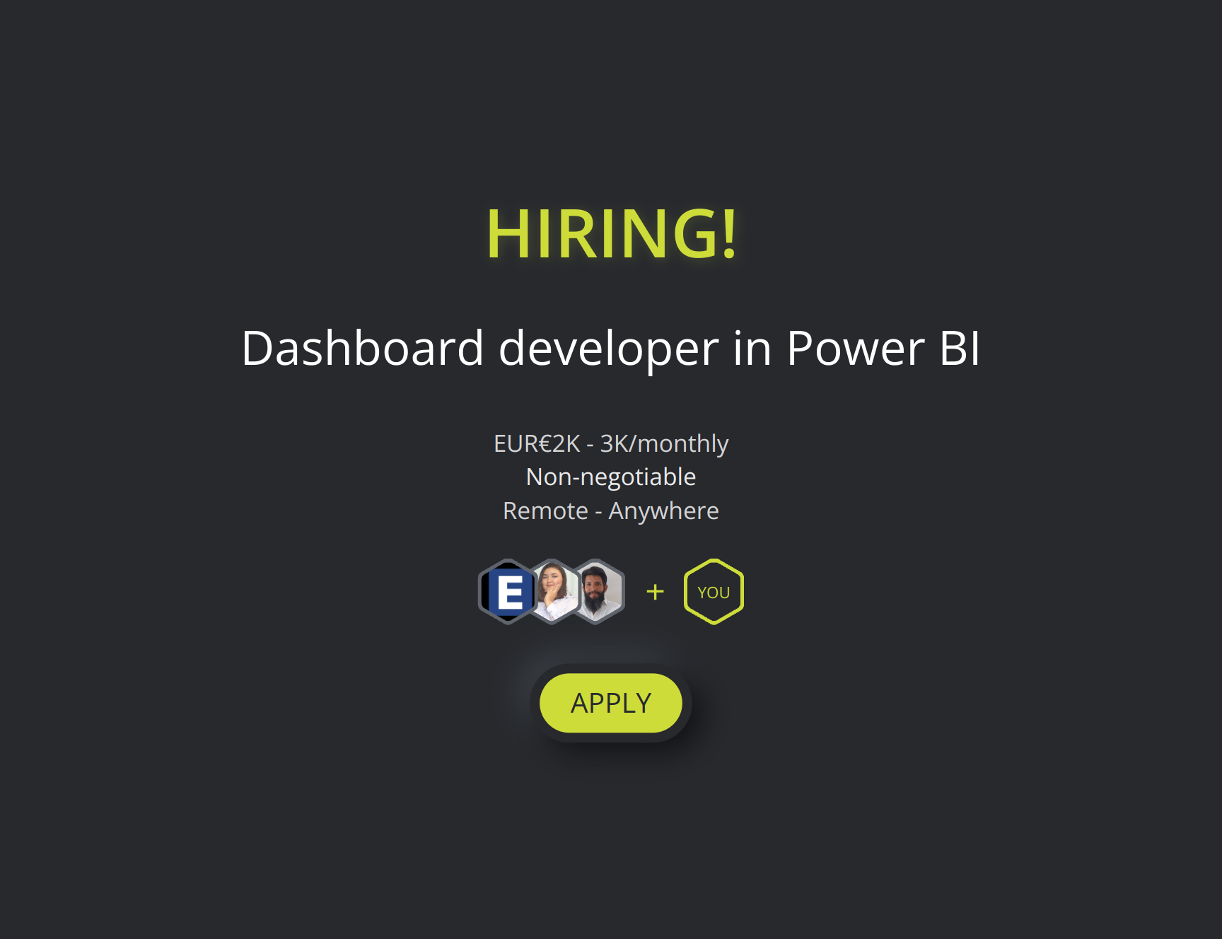 Dashboard developer in Power BI at Ekalon Outsourcing | Torre