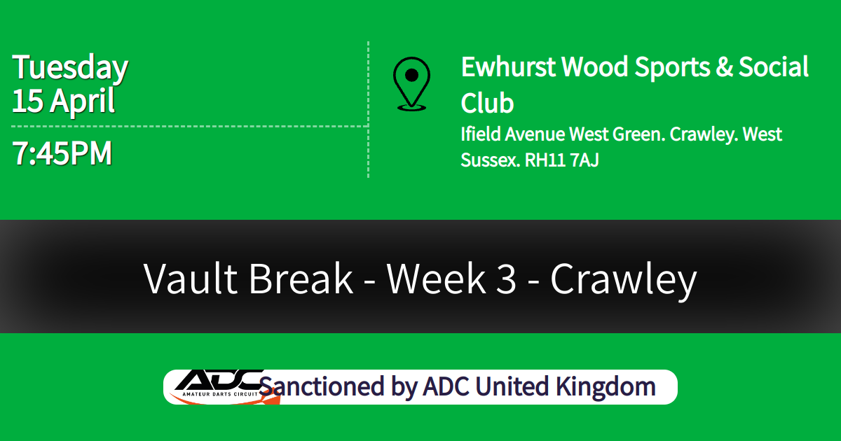 Vault Break - Week 3 - Crawley