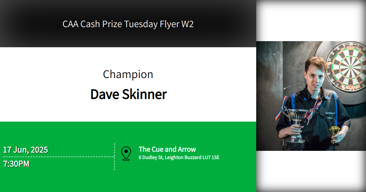 CAA Cash Prize Tuesday Flyer W2