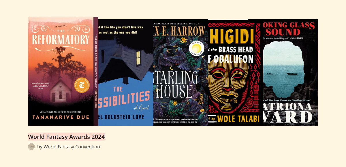 World Fantasy Awards 2024 | Booklisti