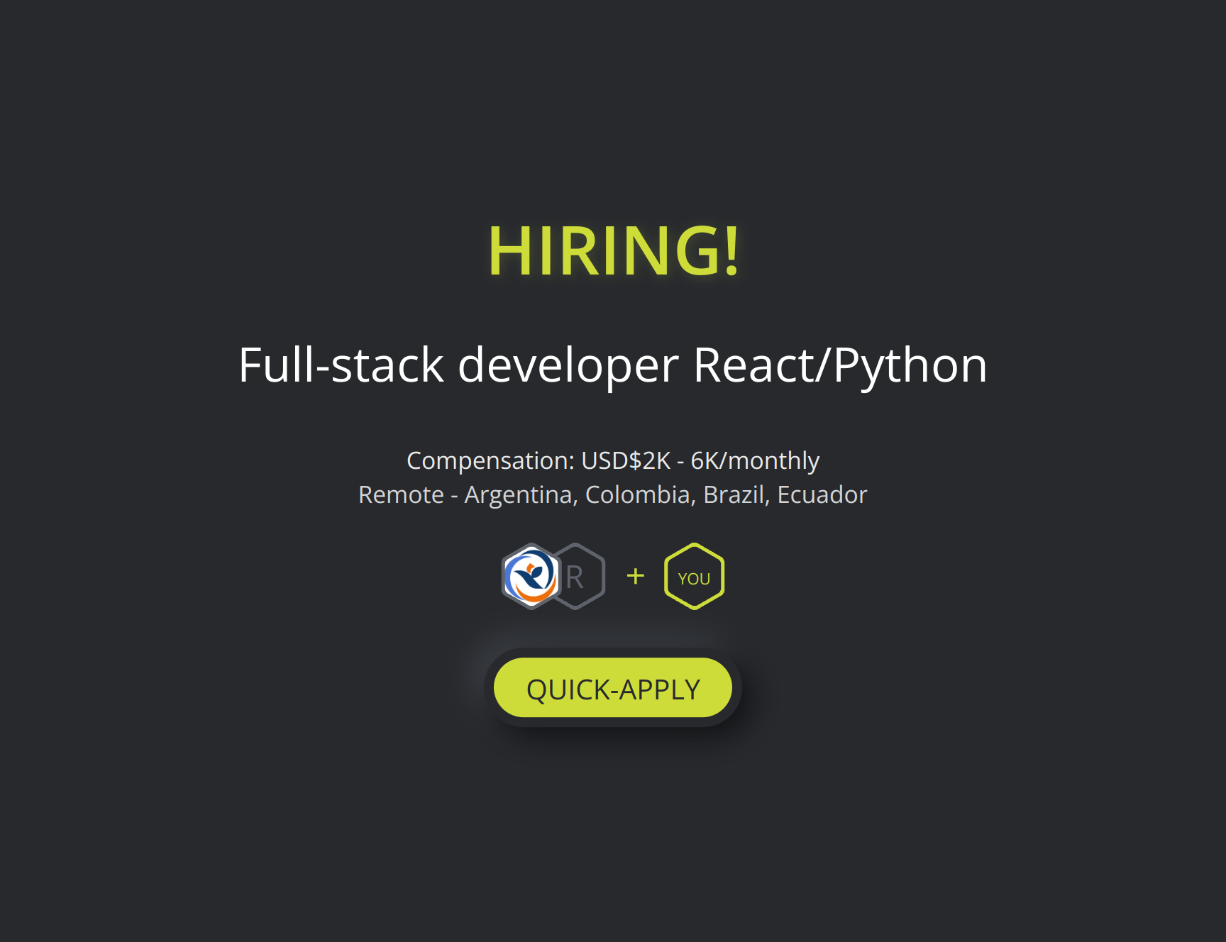 Full-stack developer React/Python at Prometeo Talent | Torre