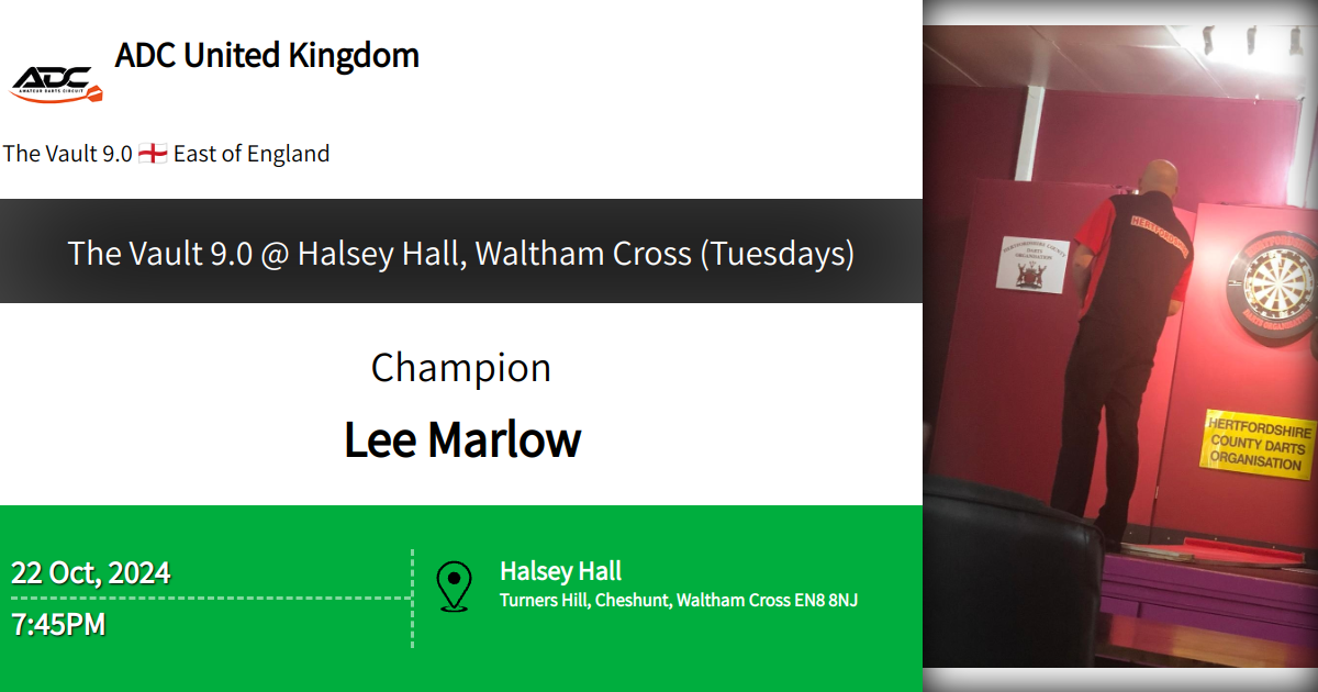 The Vault 9.0 @ Halsey Hall, Waltham Cross (Tuesdays)