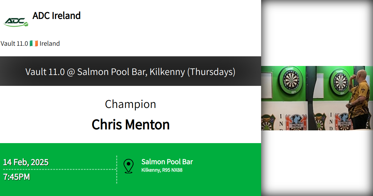 Vault 11.0 @ Salmon Pool Bar, Kilkenny (Thursdays)