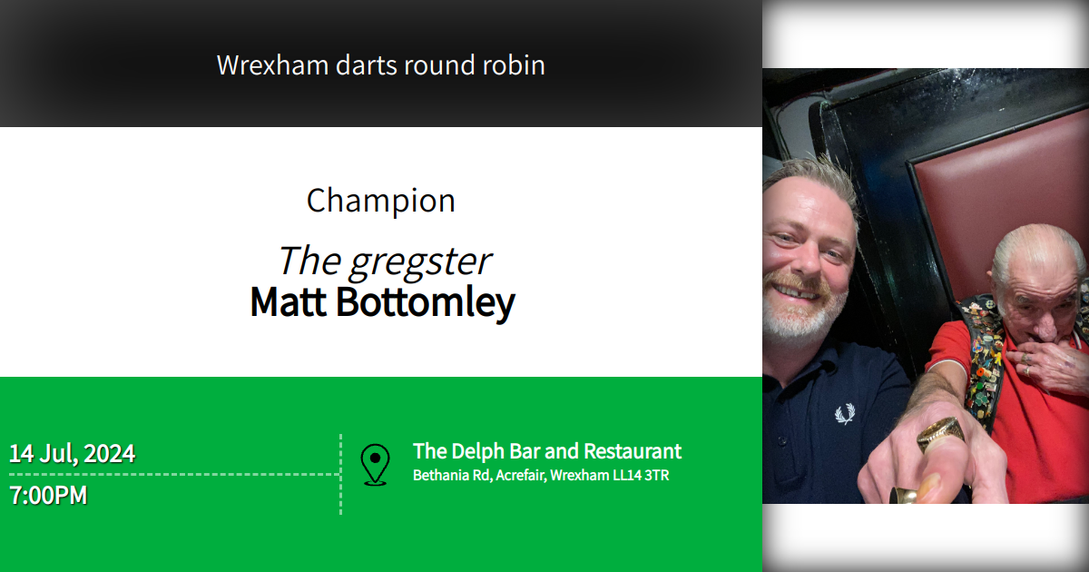 Wrexham darts round robin