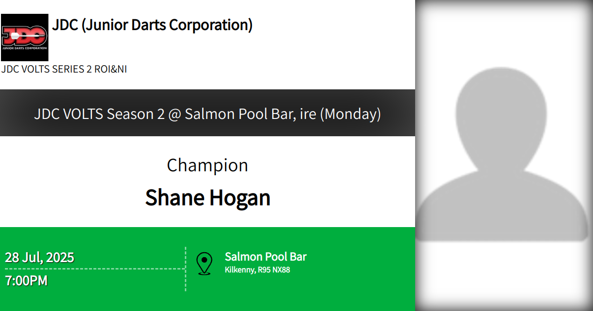 JDC VOLTS Season 2 @ Salmon Pool Bar, ire (Monday)