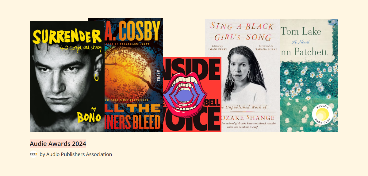Audie Awards 2024 | Booklisti