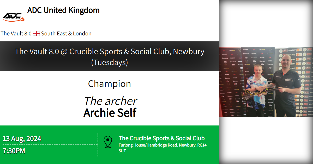 The Vault 8.0 @ Crucible Sports & Social Club, Newbury (Tuesdays)