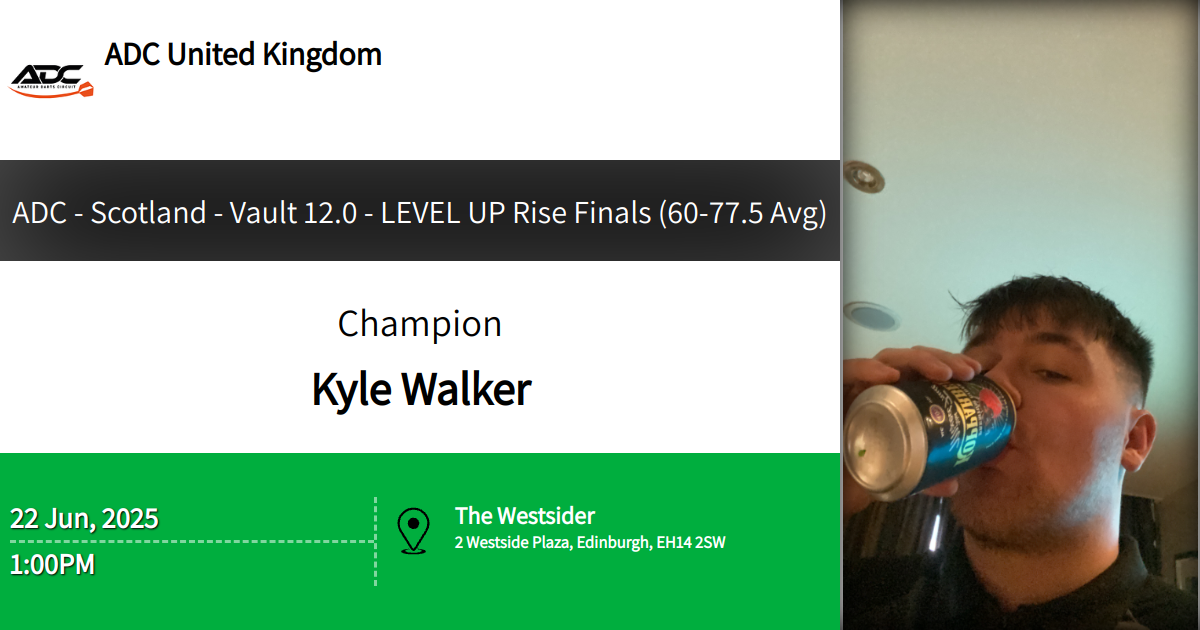 ADC - Scotland - Vault 12.0 - LEVEL UP Rise Finals (60-77.5 Avg)