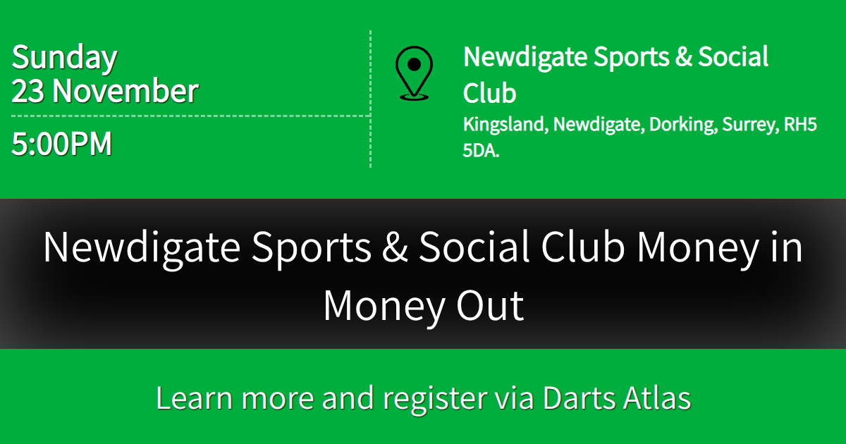 Newdigate Sports & Social Club Money in Money Out