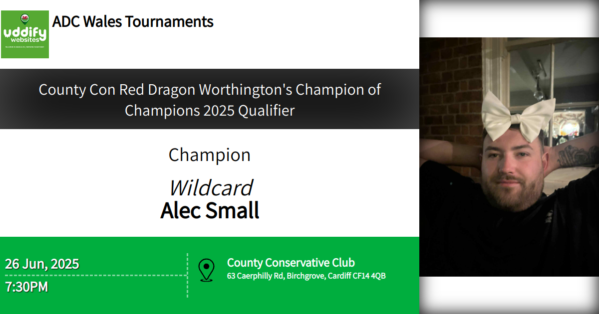 County Con Red Dragon Worthington's Champion of Champions 2025 Qualifier