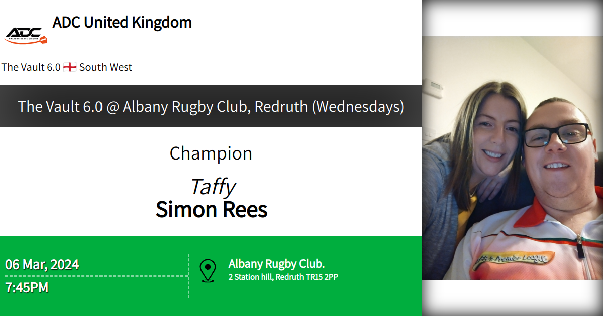 The Vault 6.0 @ Albany Rugby Club, Redruth (Wednesdays)