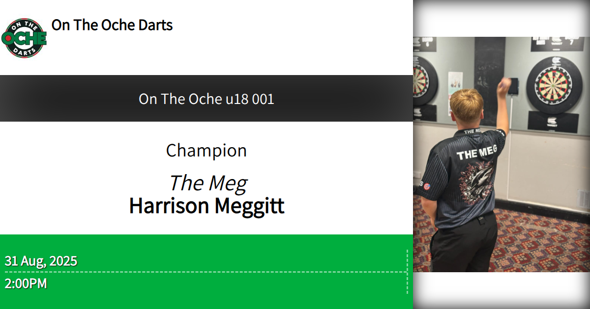 On The Oche u18 001