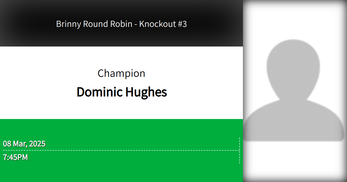 Brinny Round Robin - Knockout #3