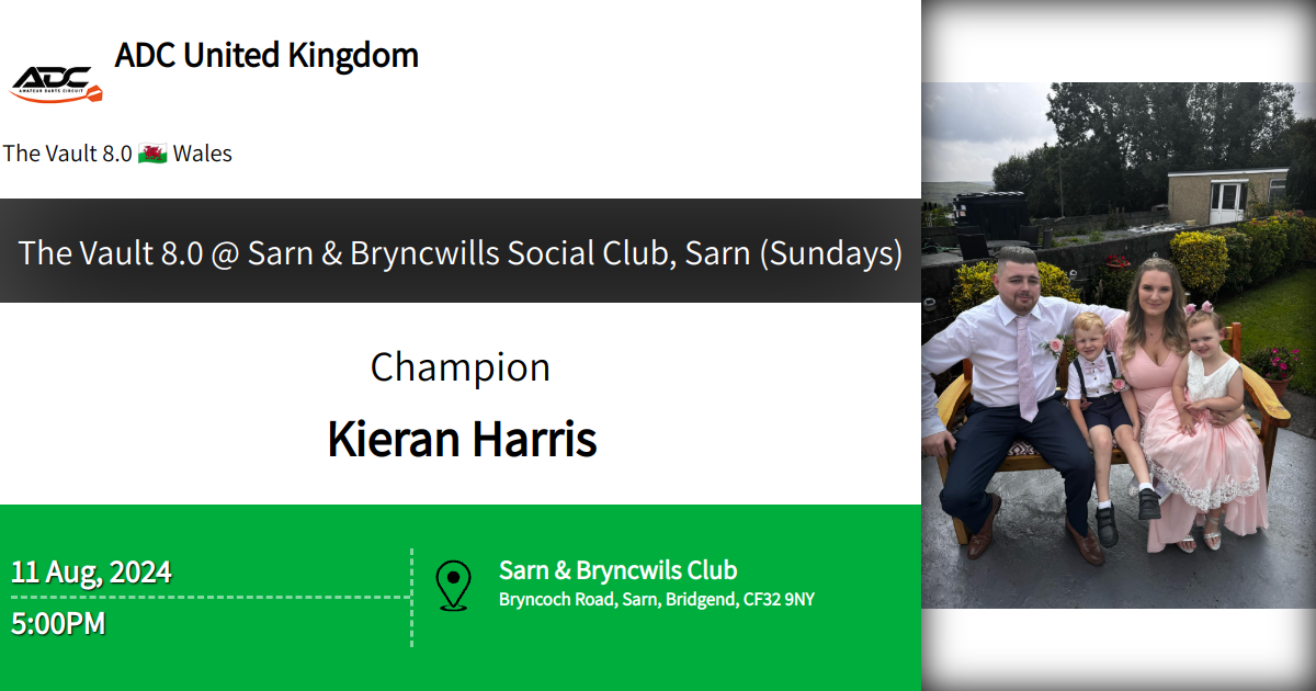 The Vault 8.0 @ Sarn & Bryncwills Social Club, Sarn (Sundays)