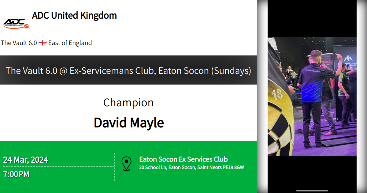 The Vault 6.0 @ Ex-Servicemans Club, Eaton Socon (Sundays)