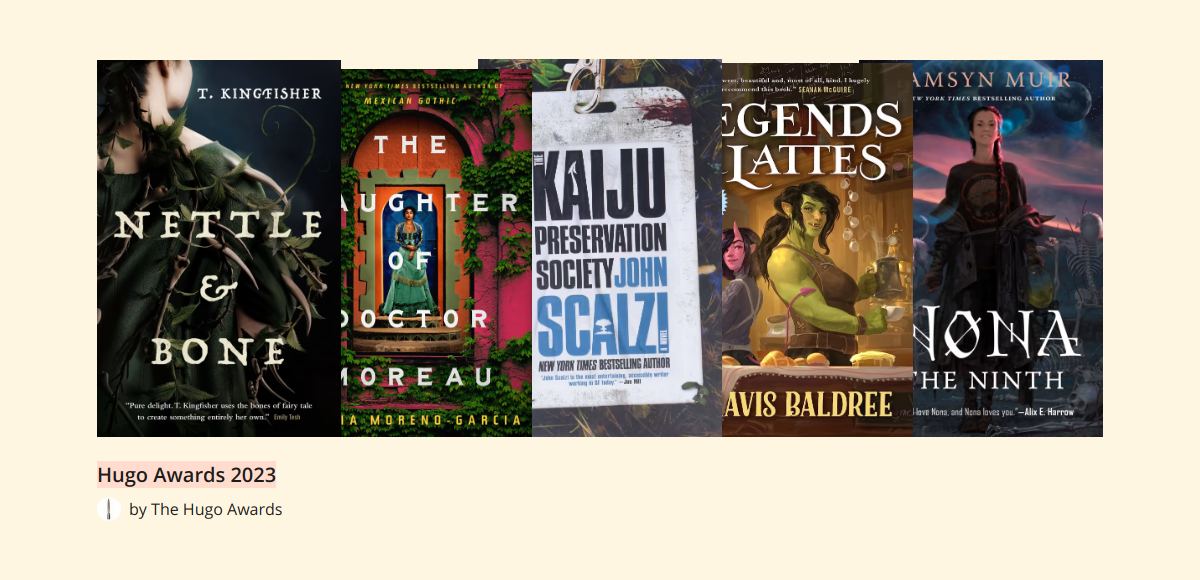 Hugo Awards 2023 | Booklisti