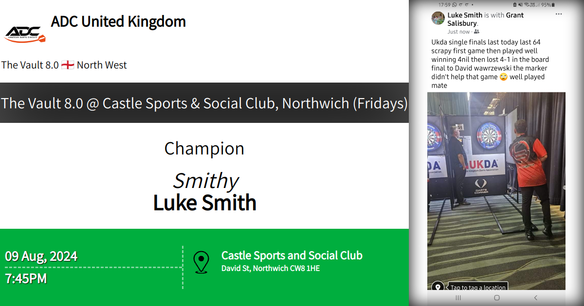 The Vault 8.0 @ Castle Sports & Social Club, Northwich (Fridays)