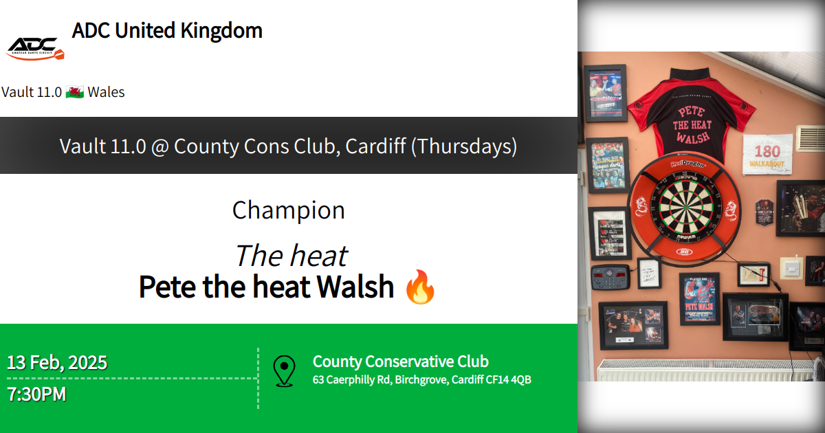 Vault 11.0 @ County Cons Club, Cardiff (Thursdays)