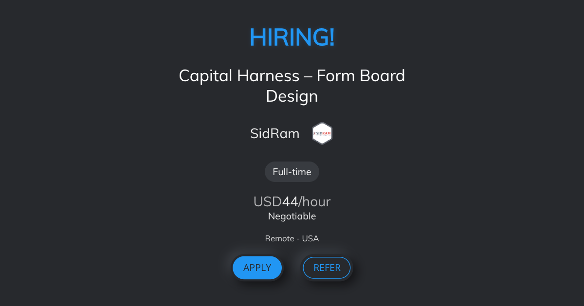 Capital Harness – Form Board Design at SidRam | Torre