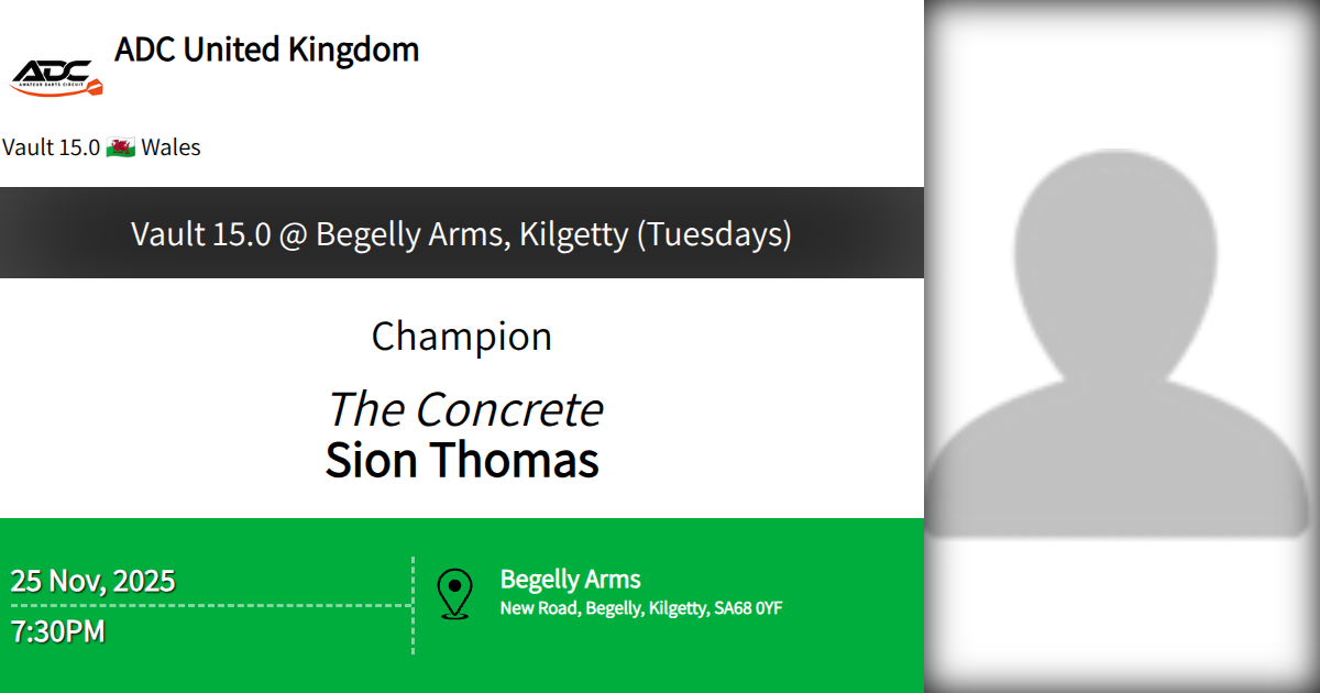 Vault 15.0 @ Begelly Arms, Kilgetty (Tuesdays)