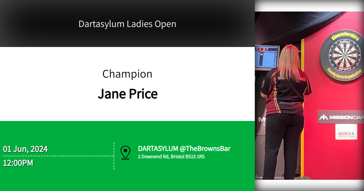 Dartasylum Ladies Open